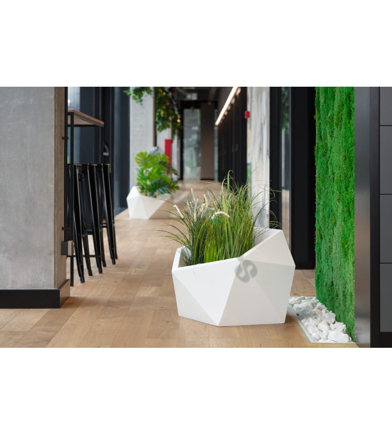 Donica geometryczna Vesari CZARNA | 60x69 cm Planters