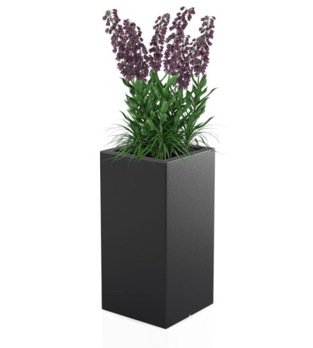 Donica wysoka 70 cm Tower Pot CZARNA | 35x70 cm Planters